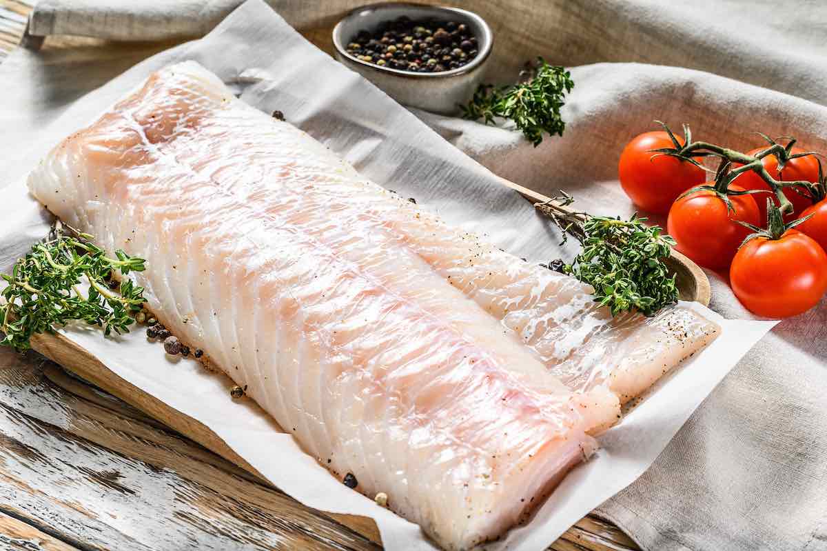 Fresh Cod filets, skin off